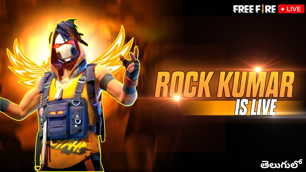 BR SERIOUS RANK PUSH || Rock Kumar Gaming || Telugu Free Fire - Live # ...