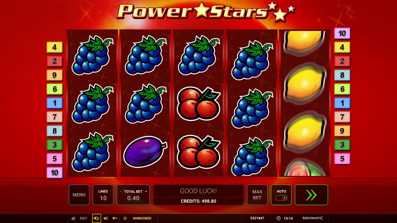 Power Stars Slot by Novomatic | Neonslots.com - YouTube