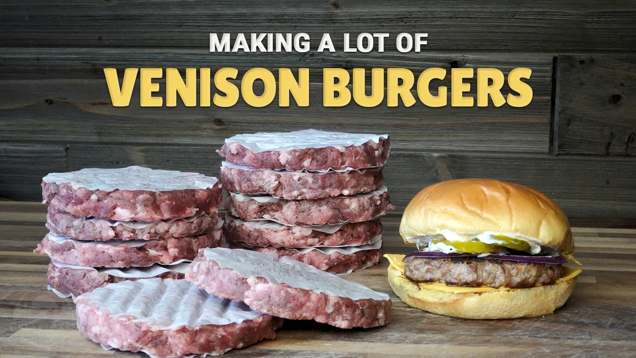 Deer Burgers! Making Venison Ground Meat Patties for the Freezer - YouTube