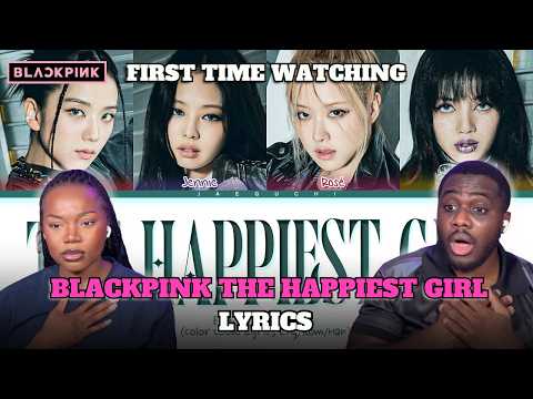 K-POP NEWBIES FIRST TIME WATCHING BLACKPINK HAPPIEST GIRL!