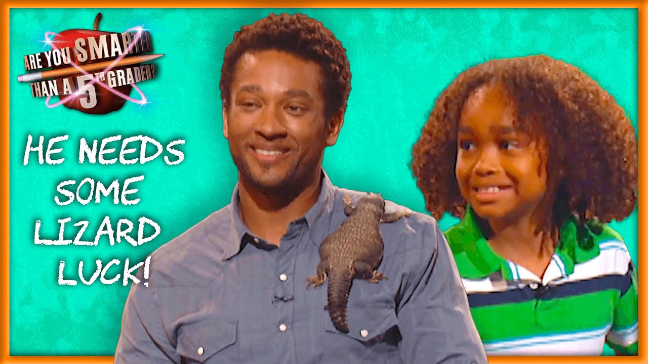 Meet Parker's Pet Lizard, Reggie | Are You Smarter Than A 5th Grader ...