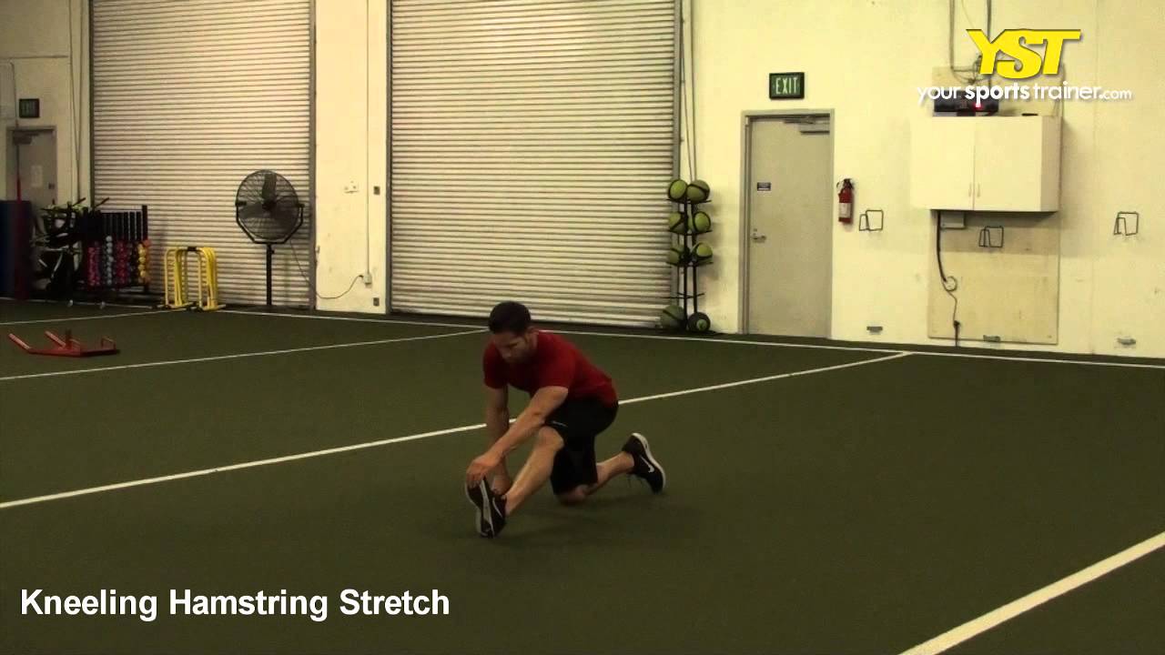 Kneeling Hamstring Stretch - YouTube