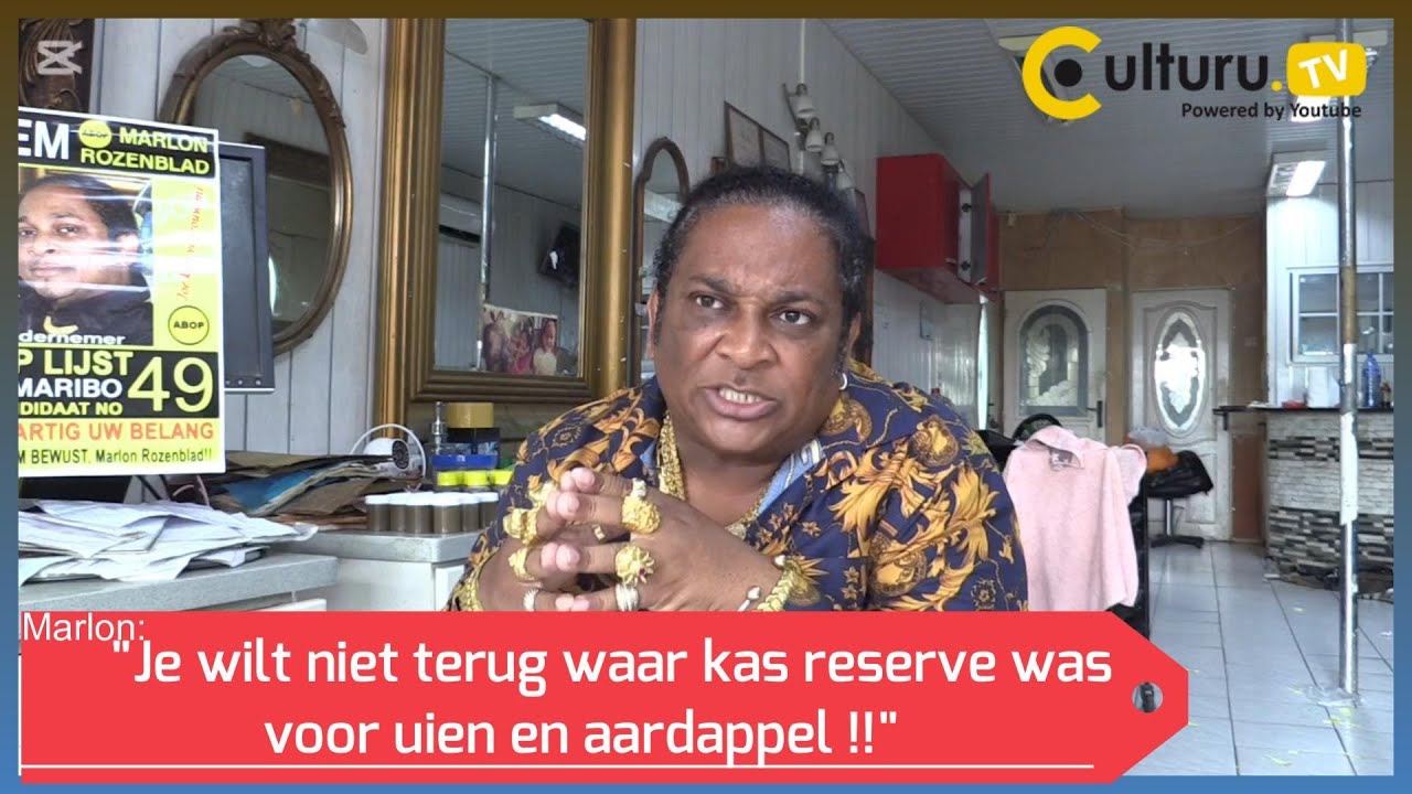 Suriname, tijd voor verandering. Want Dhr. Marlon rozenblad zegt: No ...