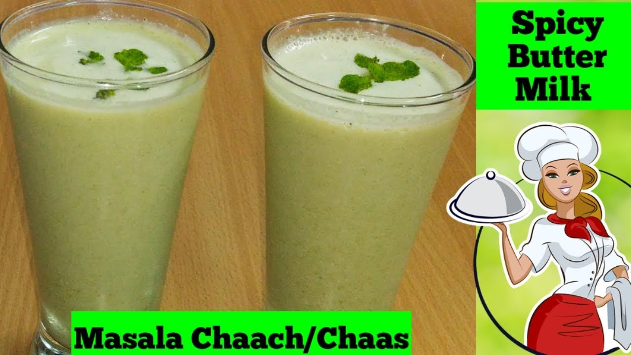 Masala Chaas Recipe | Chaach Recipe | How to make spicy butter milk ...
