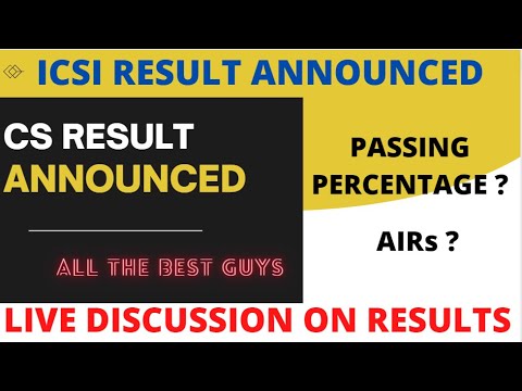 CS PROFESSIONAL RESULT ANNOUNCED | CS RESULT OUT | CS EXAM JUNE 2022 ...