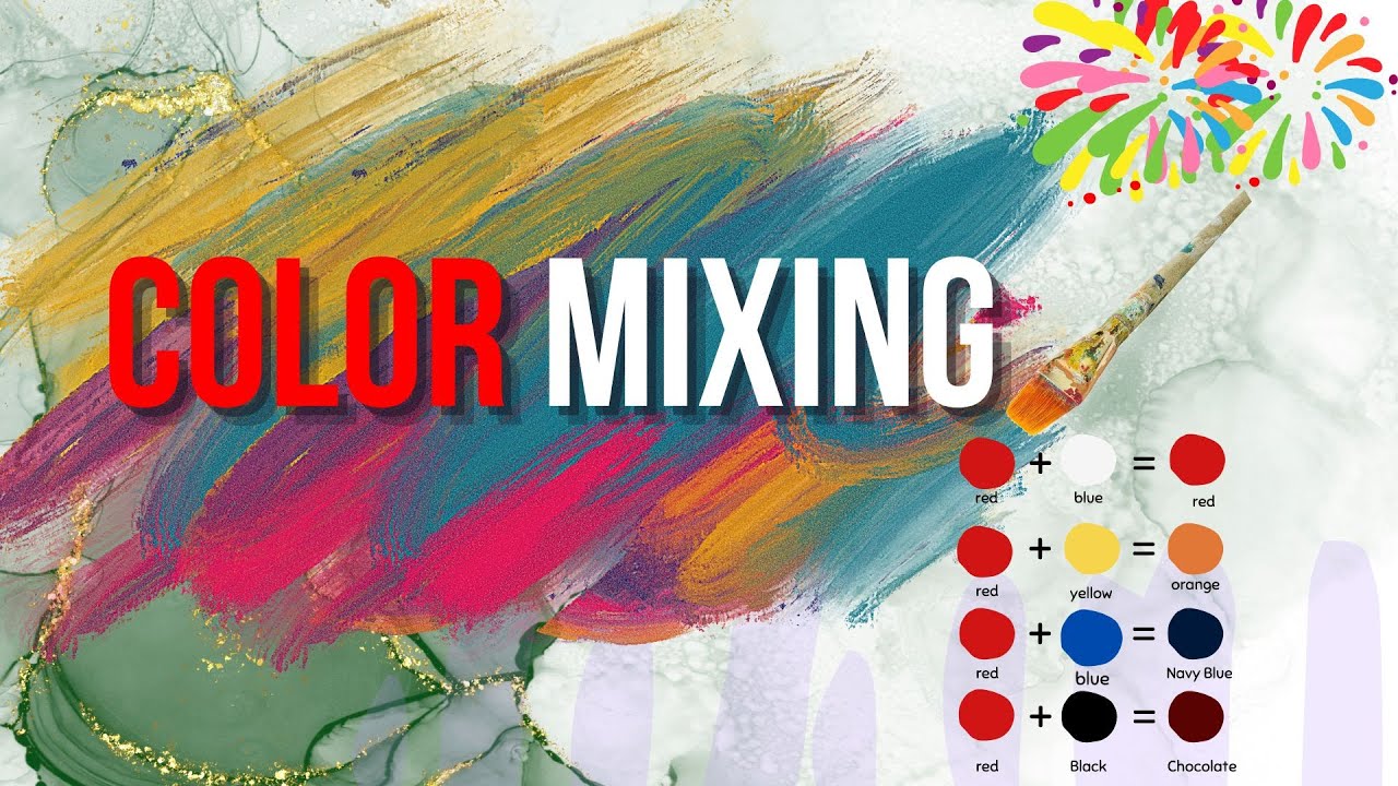 Pink, Orange, Navy Blue and Chocolate from Red Color Mixing | How to ...