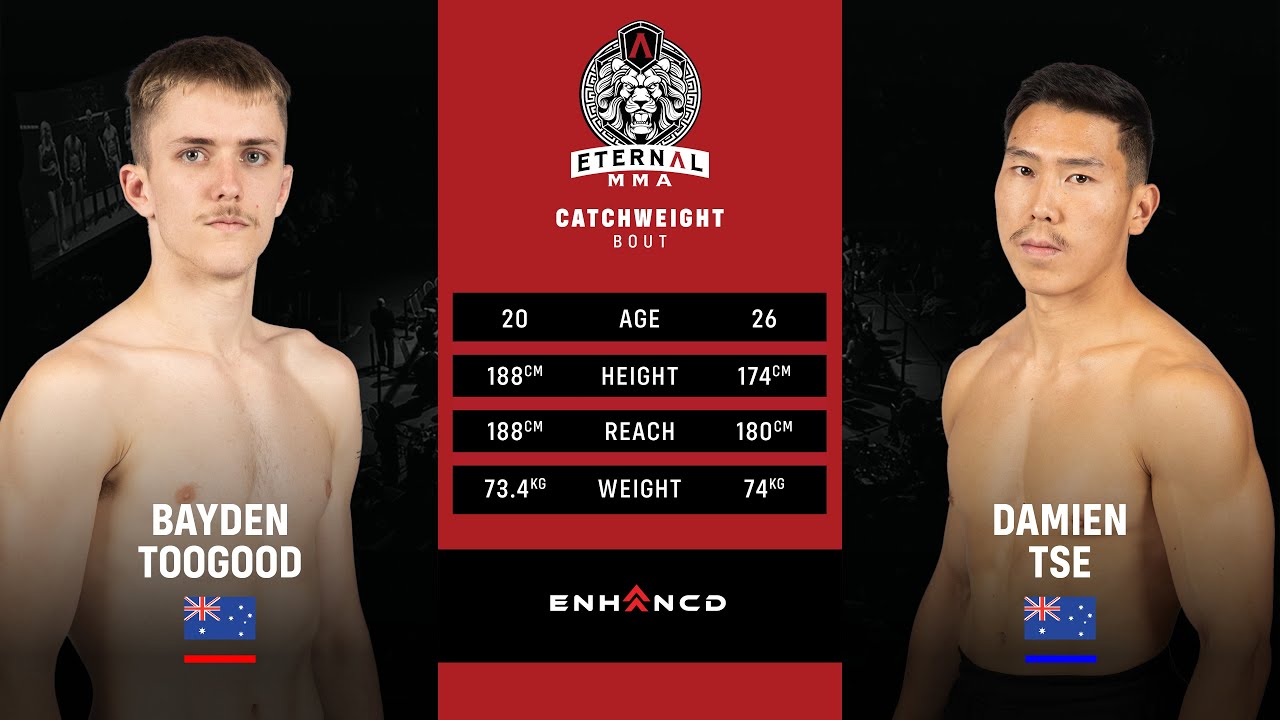 ETERNAL MMA 61 - BAYDEN TOOGOOD VS DAMIEN TSE - MMA FIGHT VIDEO - YouTube