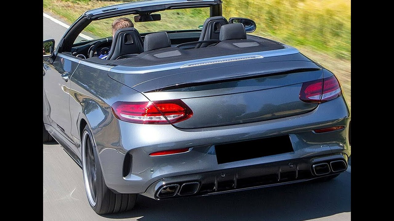 Mercedes Benz W205 A205 Convertible Carbon Fiber Rear Trunk Spoiler ...