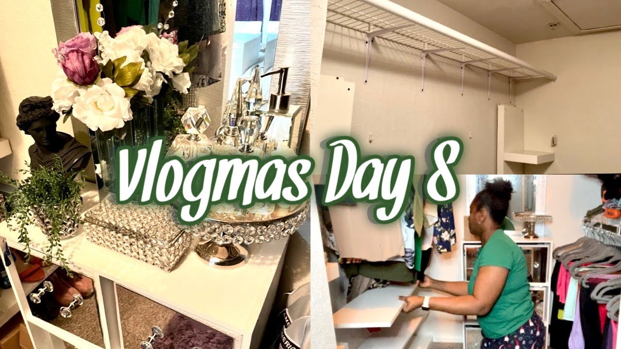 Vlogmas Day 8: Master Closet Makeover & Tour • Apartment Friendly Ideas ...