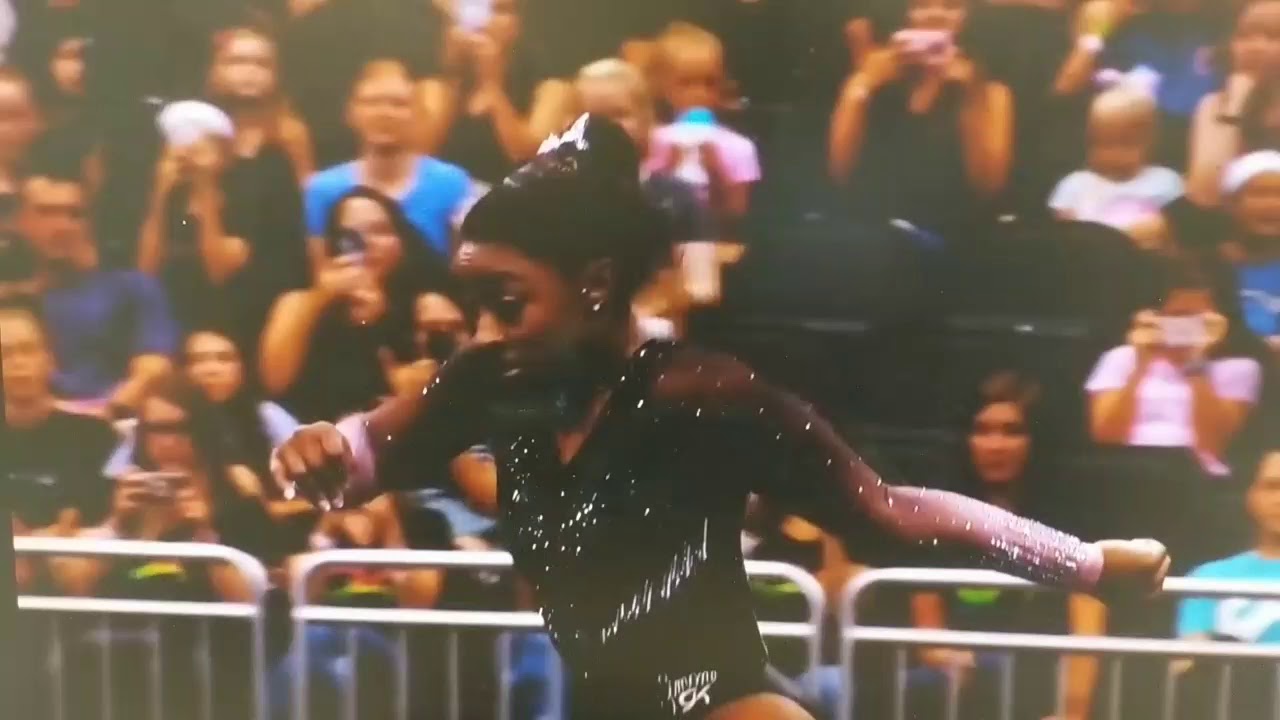 Simone Biles unveils historic triple double. - YouTube