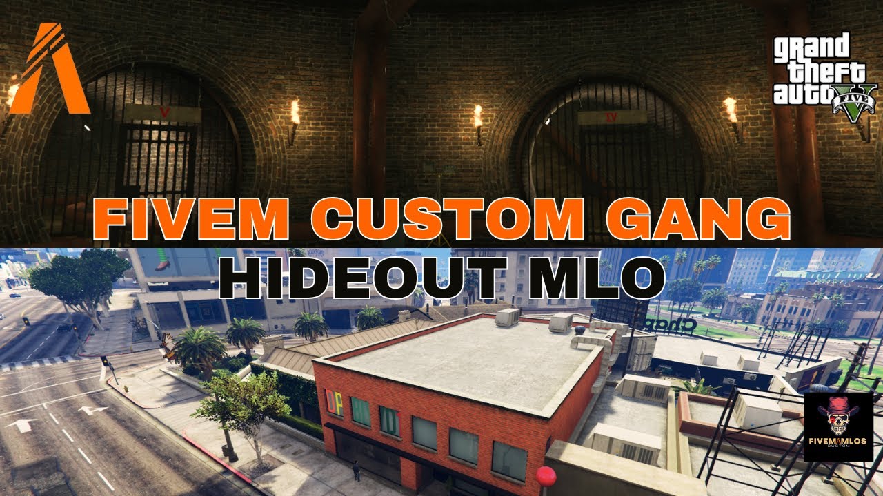 Fivem custom Gang hideout mlo with add secret bunker Fivem gang villa ...