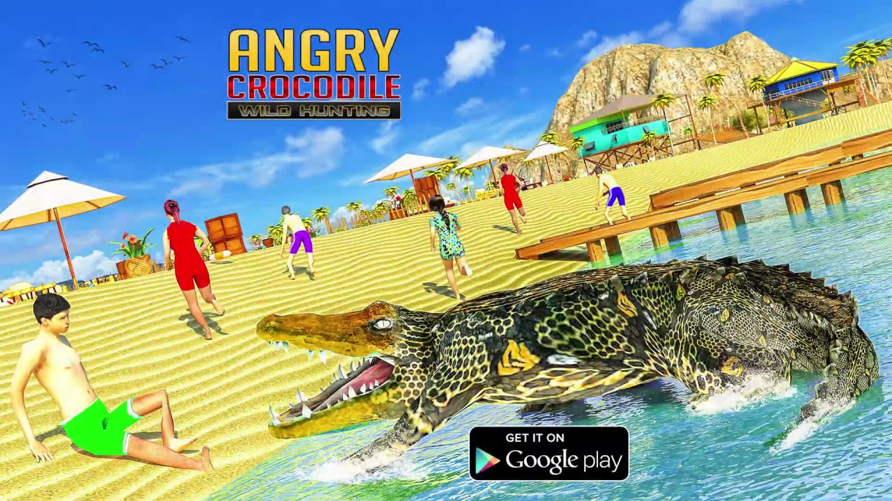Angry Crocodile Game: New Wild Hunting Games - YouTube