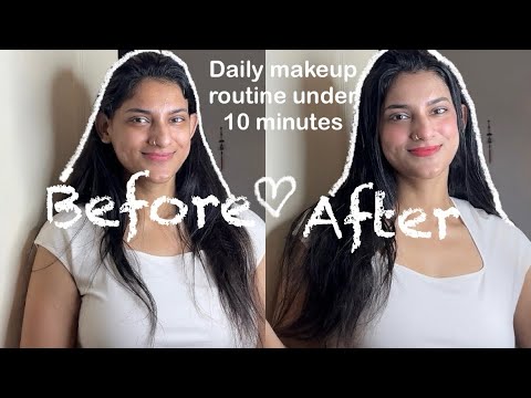 Office / college daily wear makeup in 10 minutes | beginner level - YouTube
