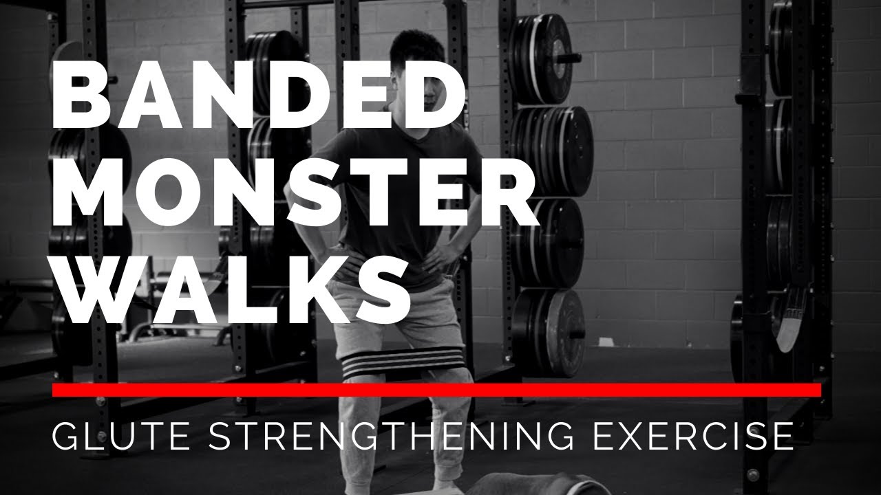 Banded Monster Walks (THE BEST GLUTE WARM UP EXERCISE) - YouTube
