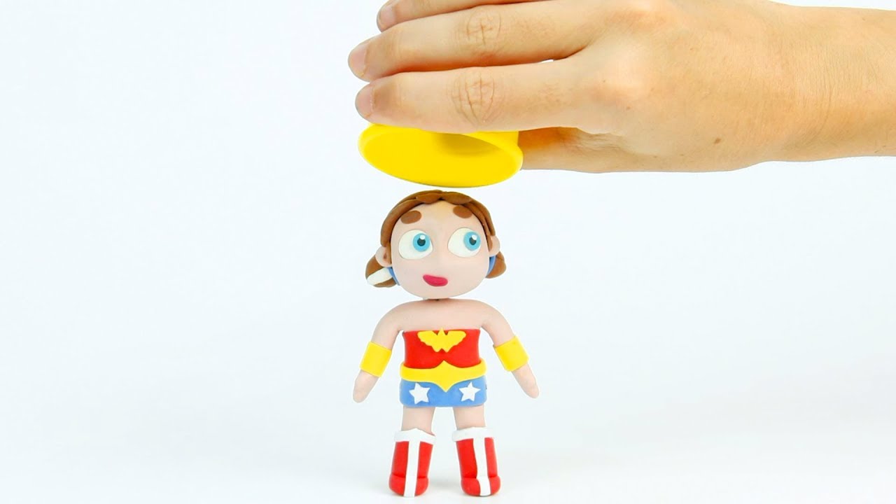 DibusYmas Wonder woman 💕 Clay Stop motion Superhero cartoons - YouTube