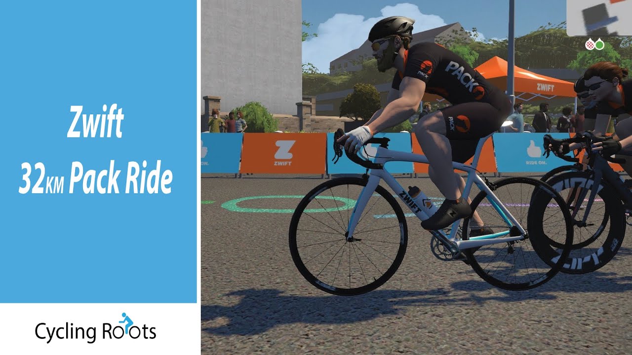 Zwift - 32KM Pack Ride - YouTube