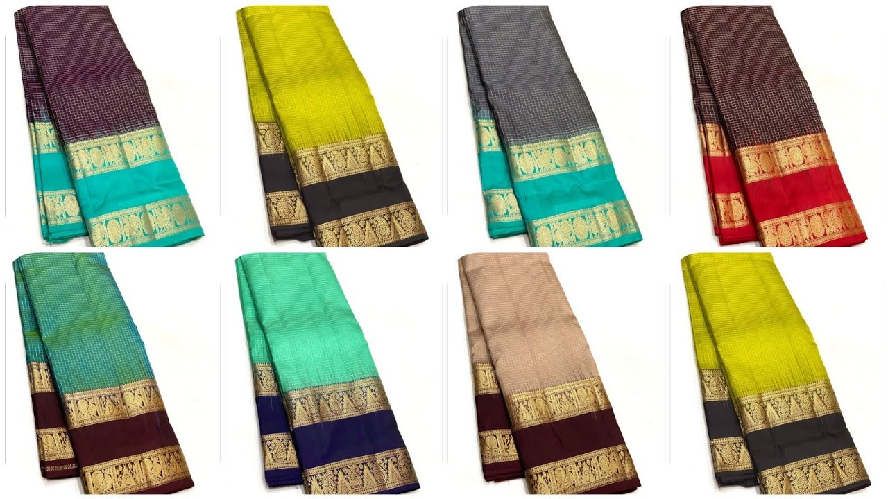 Handloom Pure Kanchipuram Bridal Silk Sarees With Silk Mark Tag ...