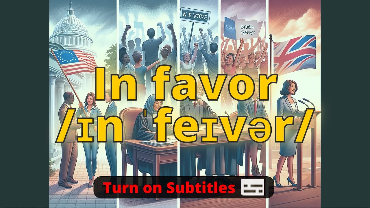 in favor meaning - YouTube