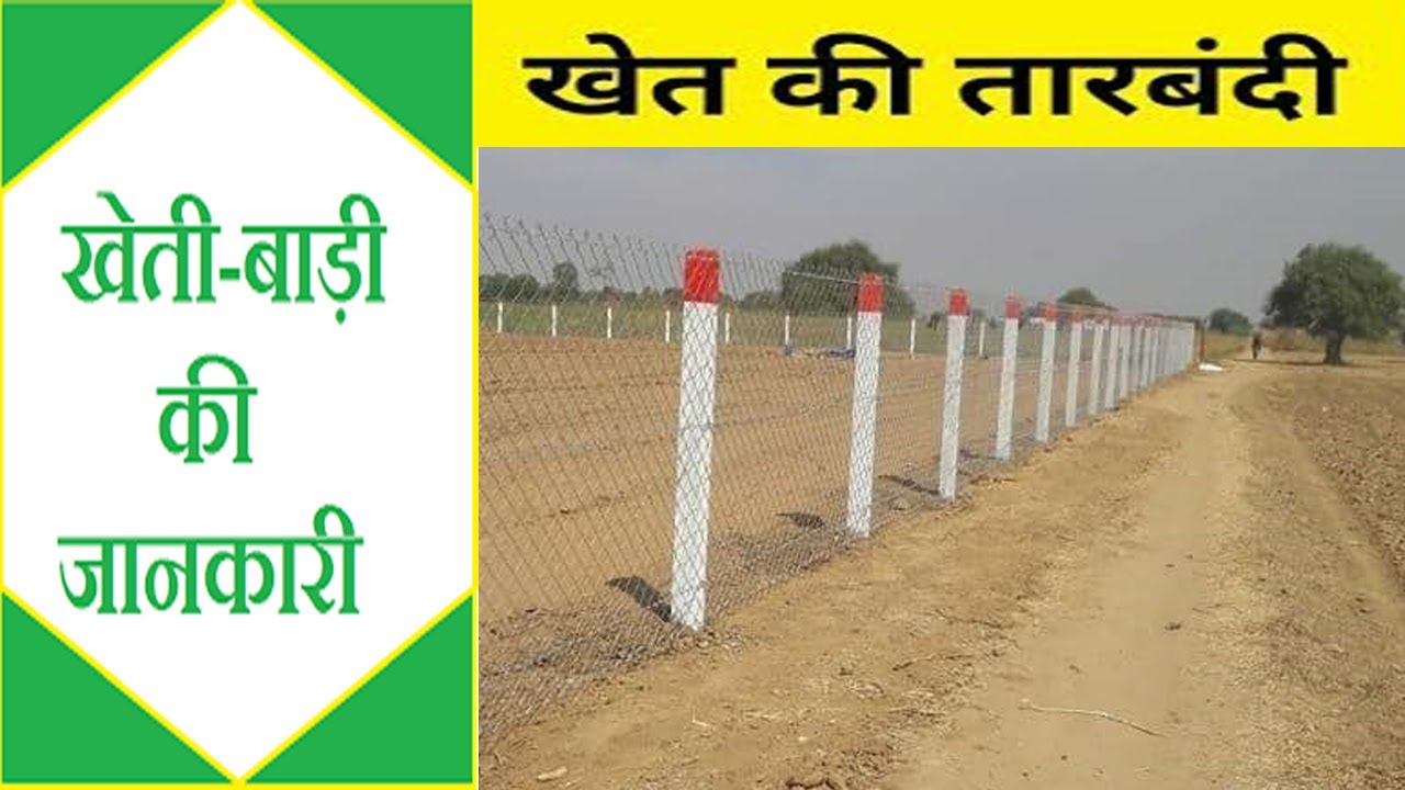 खेत मे तार लगाने का सबसे आसान तरीका, #Wire Fencing #Khet Me Tar ...