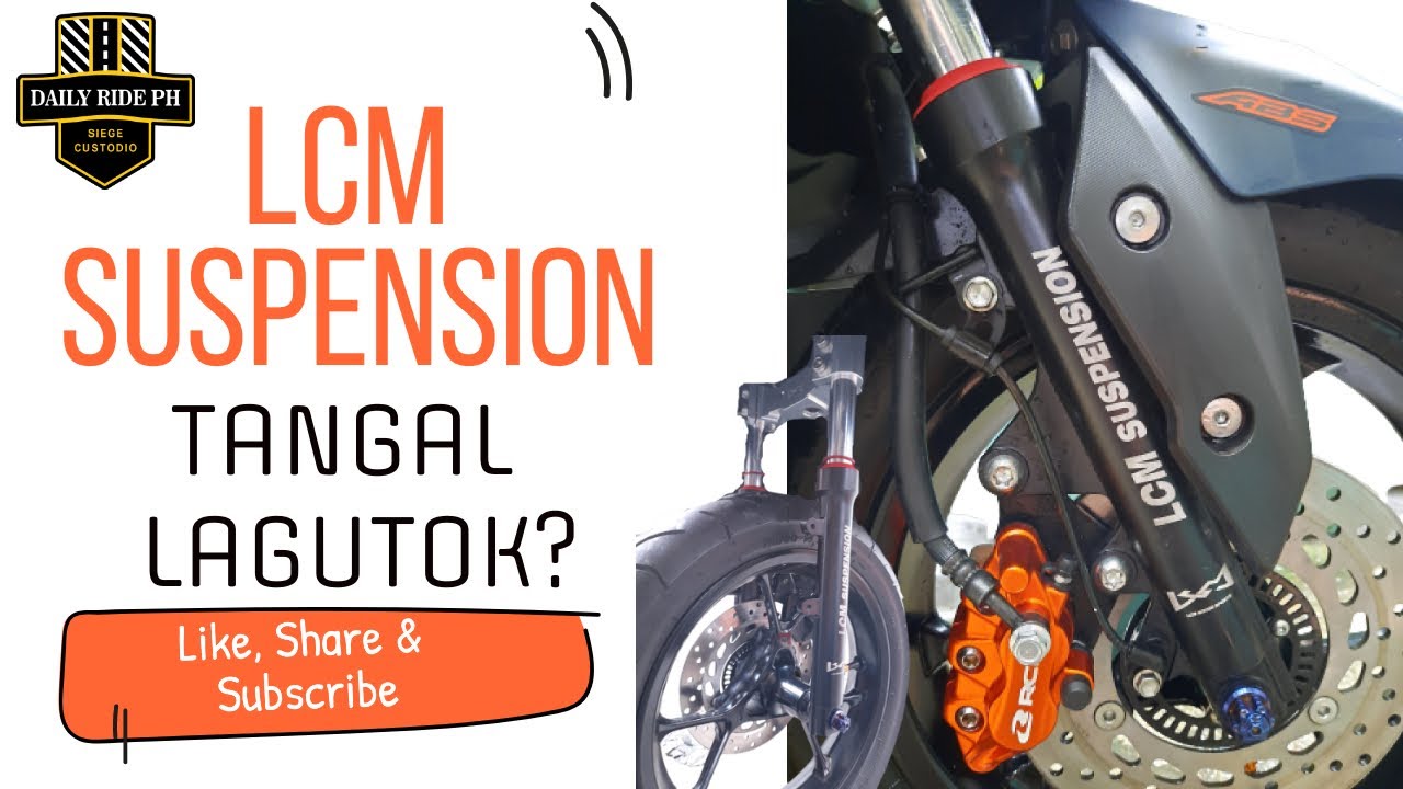 LCM SUSPENSION FOR YAMAHA AEROX 155 REVIEW - YouTube