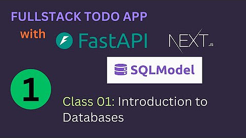 FULLSTACK TODO APP with FASTAPI, SQLModel, PostgreSQL and Nextjs - YouTube