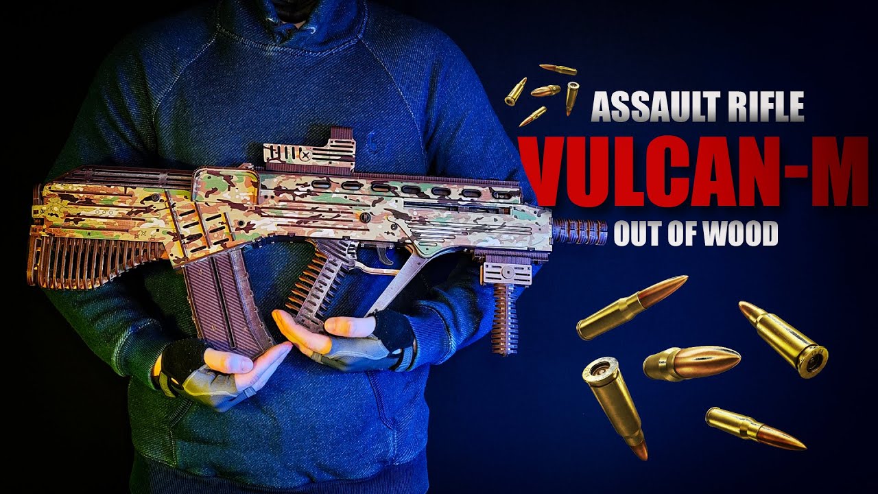 Building a Realistic Assault Rifle Model from Wood “Vulcan-M” (Malyuk ...