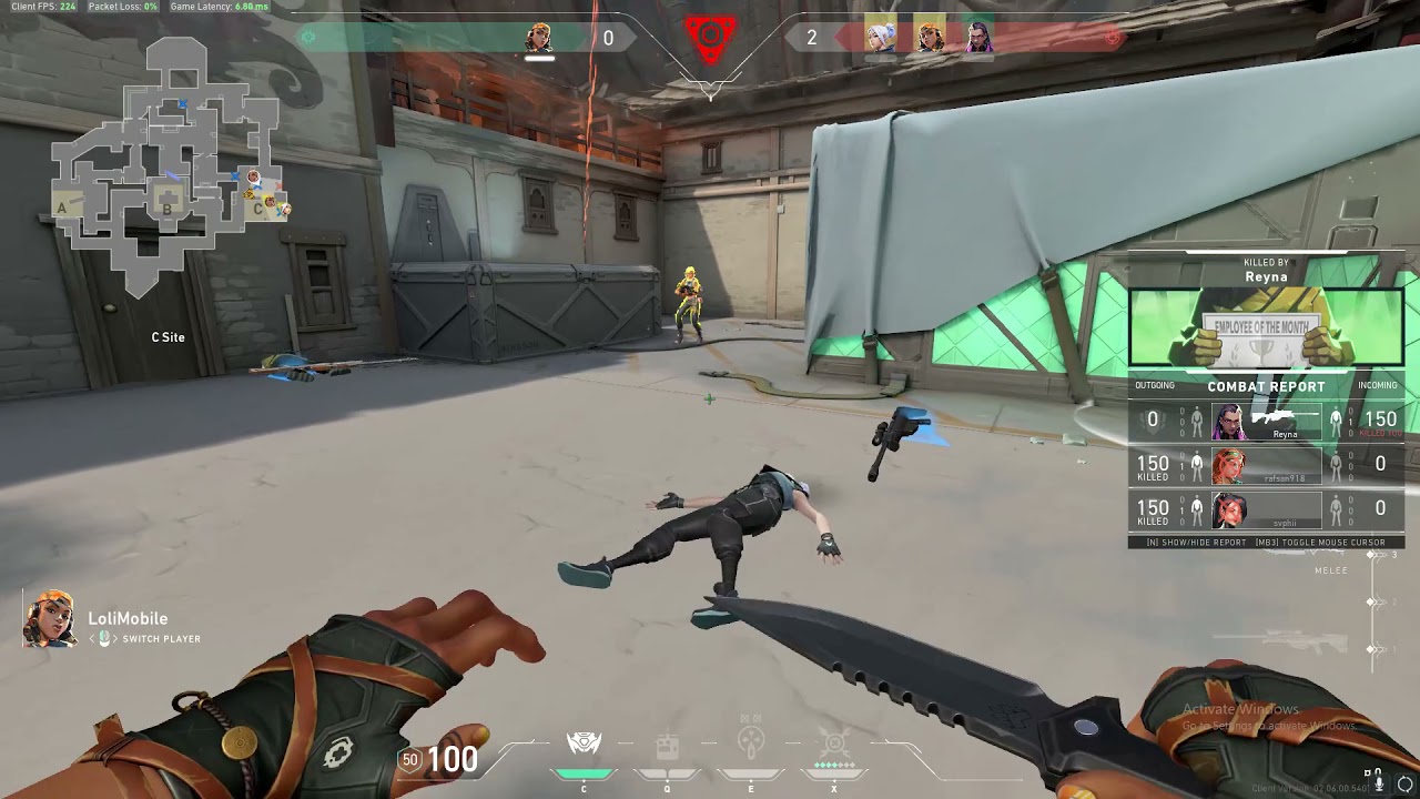 Raze main showing them move - YouTube