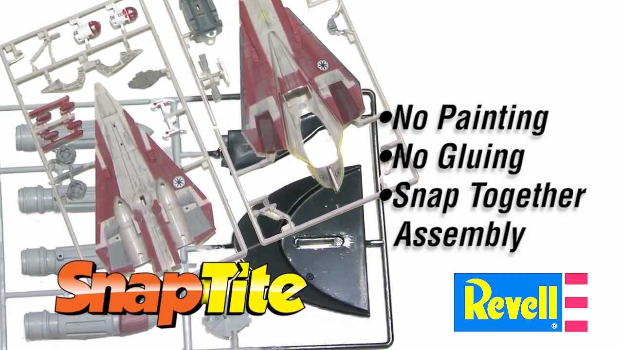 Revell SnapTite Star Wars kit | Obi Wan Jedi Starfighter - YouTube
