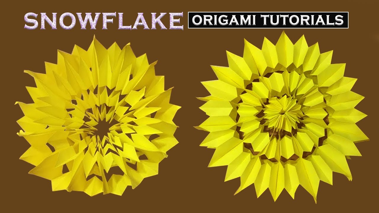 How to Make Paper Snowflake - Origami Folds (DIY) - YouTube