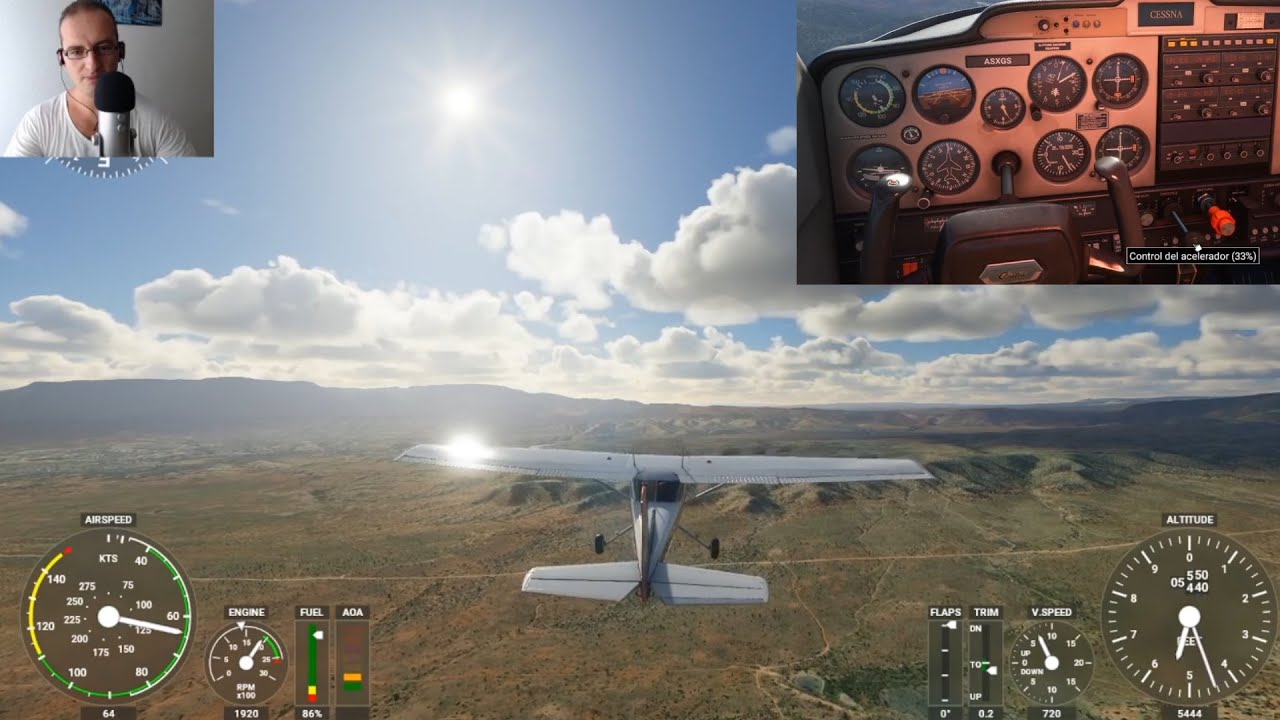 Como pilotar un avion en la tierra plana. Piloto Libertalya lo ...