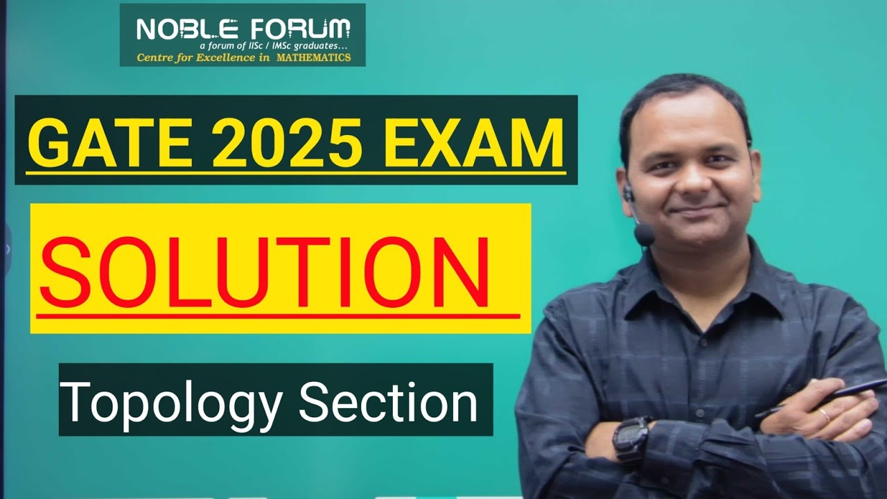 "GATE 2025 Mathematics: Topology Problems Solved with Ease" # ...