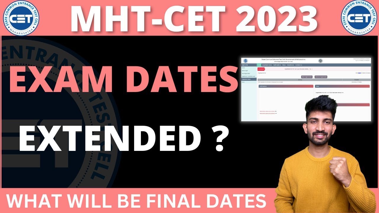 MHT-CET Exams Dates 2023 | Official Mht-Cet Exams Dates 2023 - YouTube
