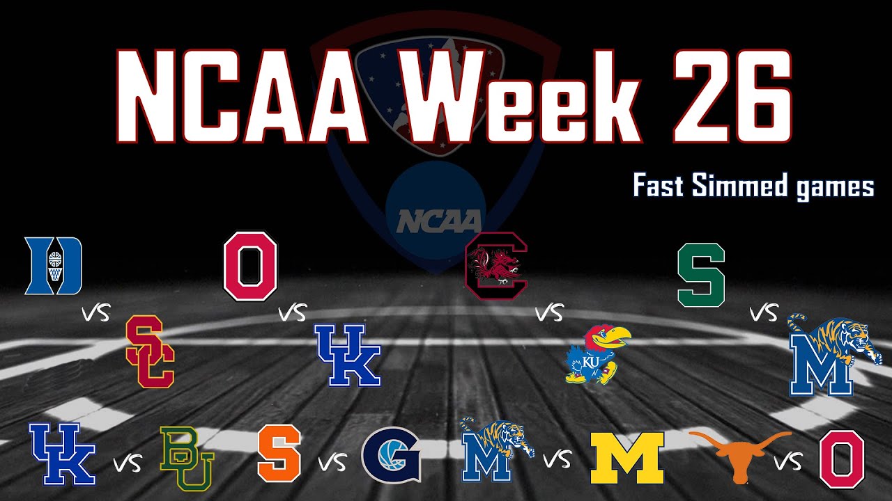 SGBA NCAA Week 26 Fast Sim #nba2k22 #esports #ncaa #2k #ncaabasketball ...