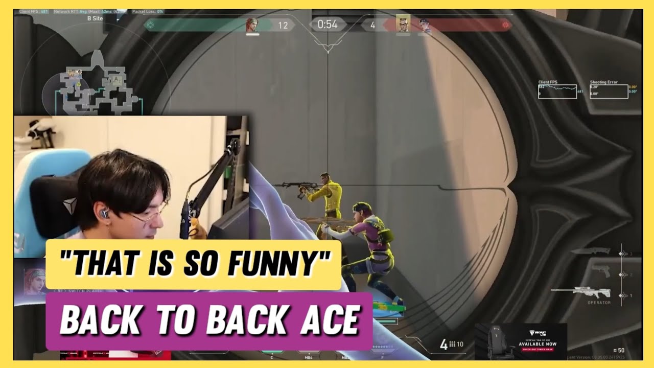 SEN Tenz Hits back to back ACES || Watch till the end for a funny ...