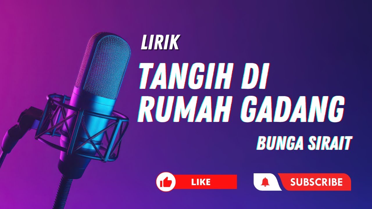 Tangih di rumah gadang lirik - Cover by Bunga Sirait #liriklagu # ...
