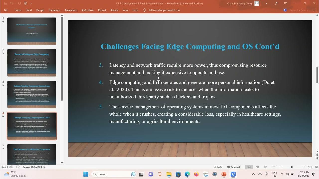 CS 513 TOS Presentation on Edge Computing and Operating Systems ...