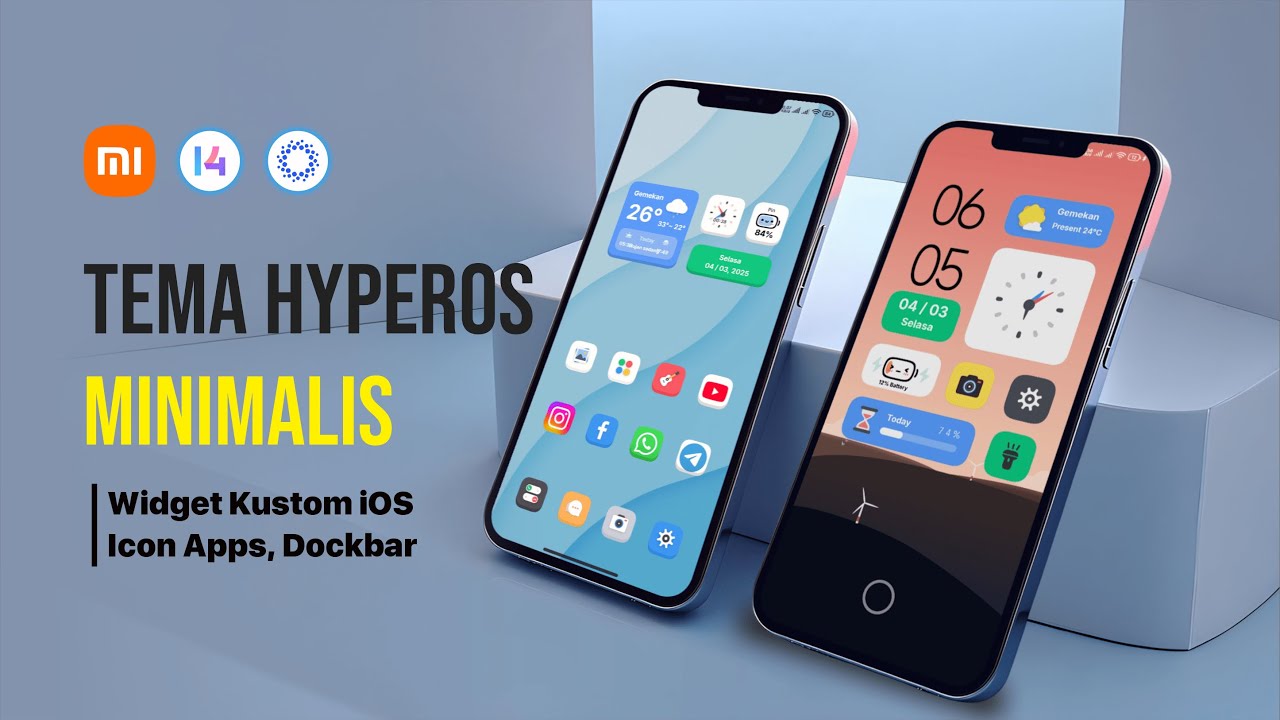 Tema HyperOS Minimalis || Tampilannya Rapi Dan Widget yang Yang Menarik ...