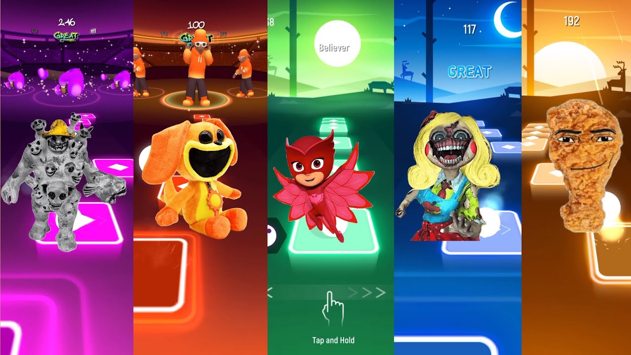 Zoonomaly 🆚 The Rice of DogDay 🆚 PJ Masks 🆚 Miss Delight🆚 ...