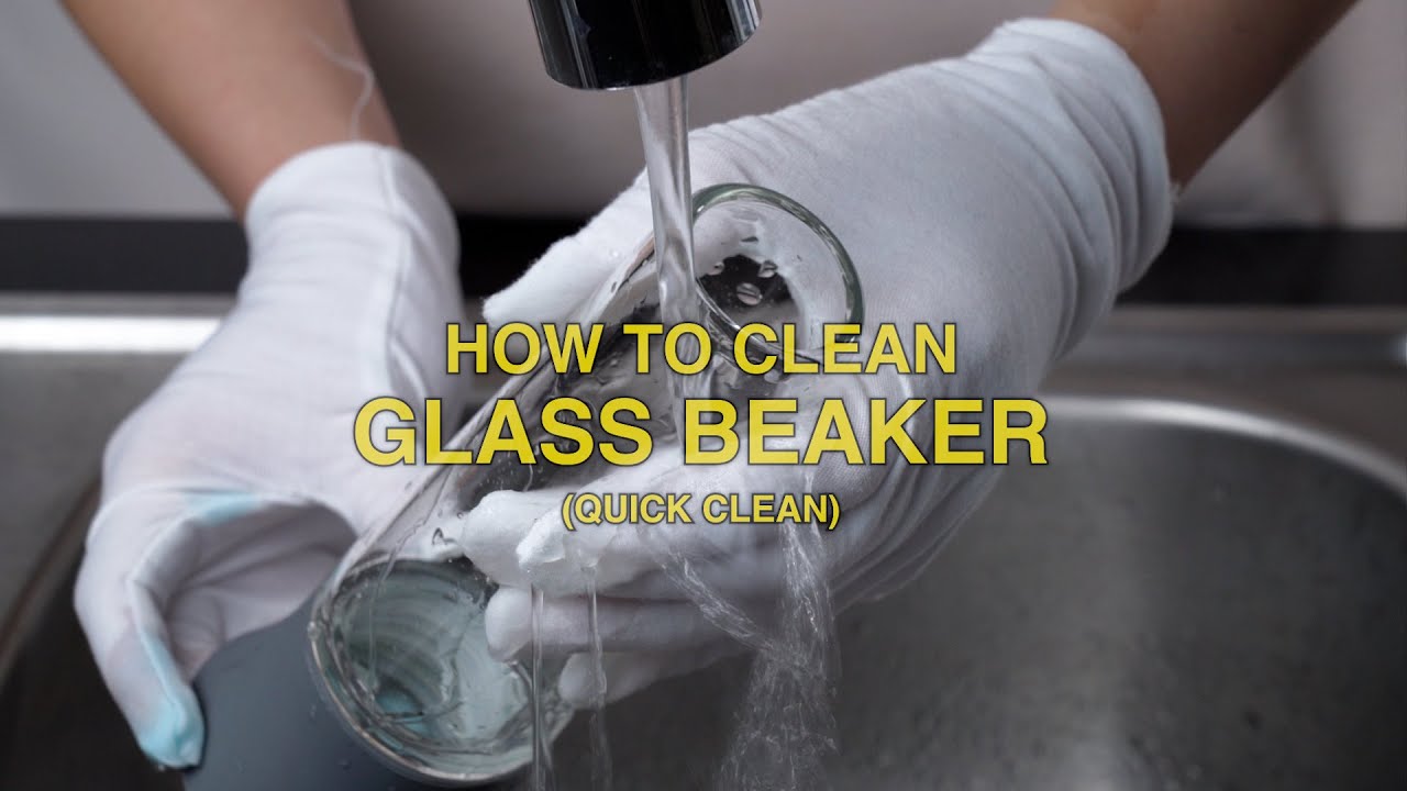 How To Quick Clean The Glass Beaker - Easy Tutorial - YouTube
