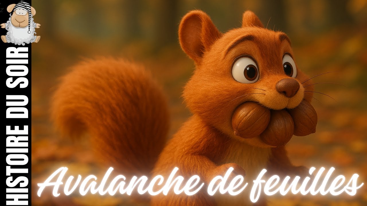 Avalanche de feuilles d'automne 🍂🦡l histoire du soir l histoire et ...