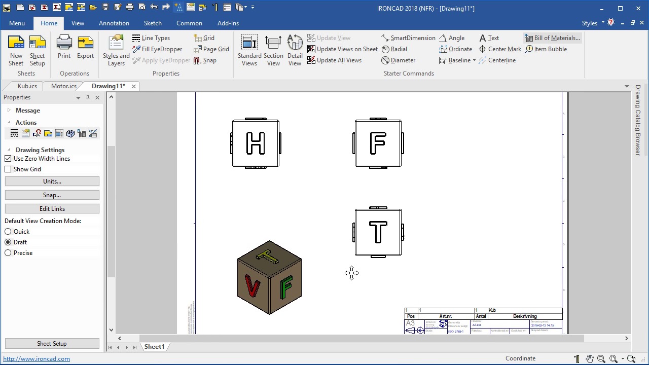 IRONCAD Bulk Drawing Creation - YouTube