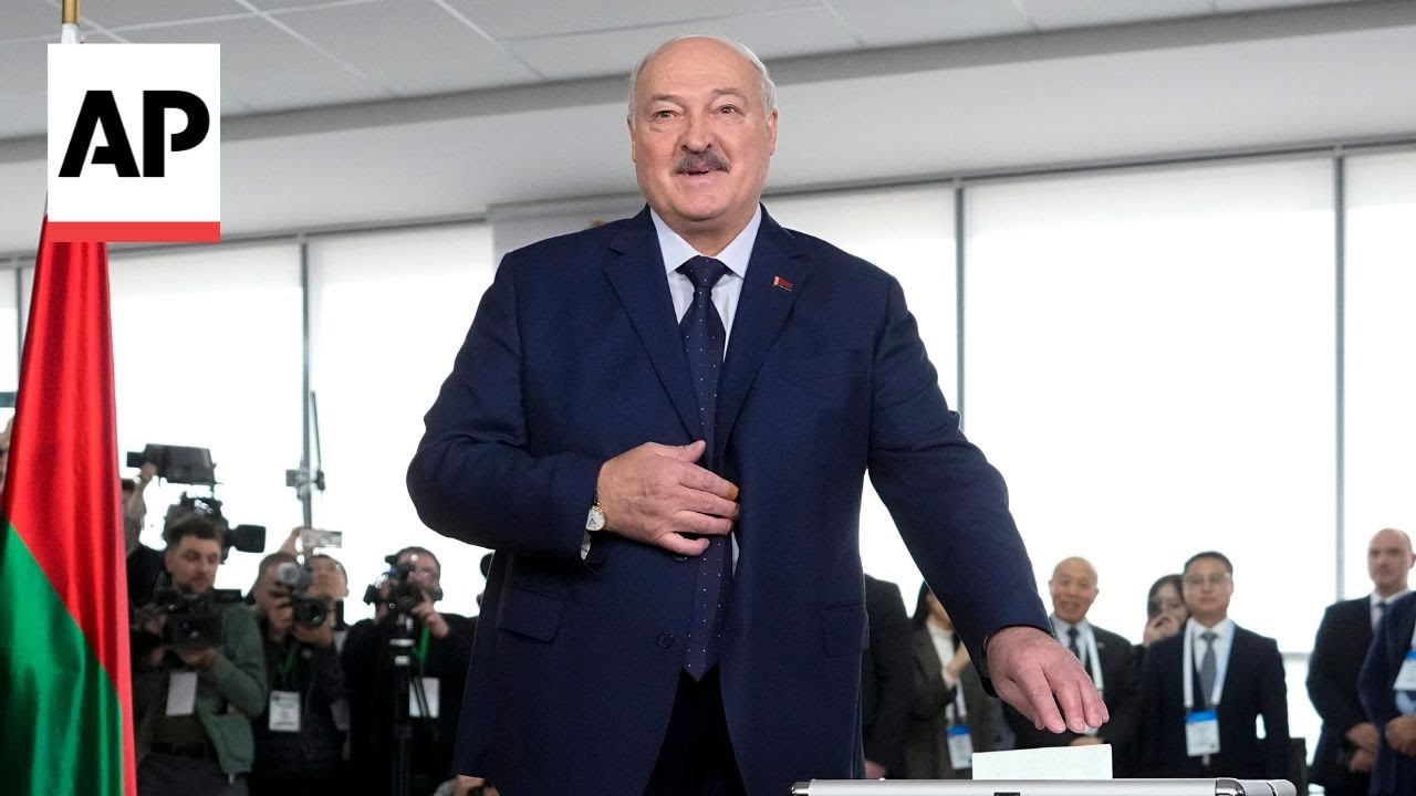 President Alexander Lukashenko votes in Belarus election - YouTube