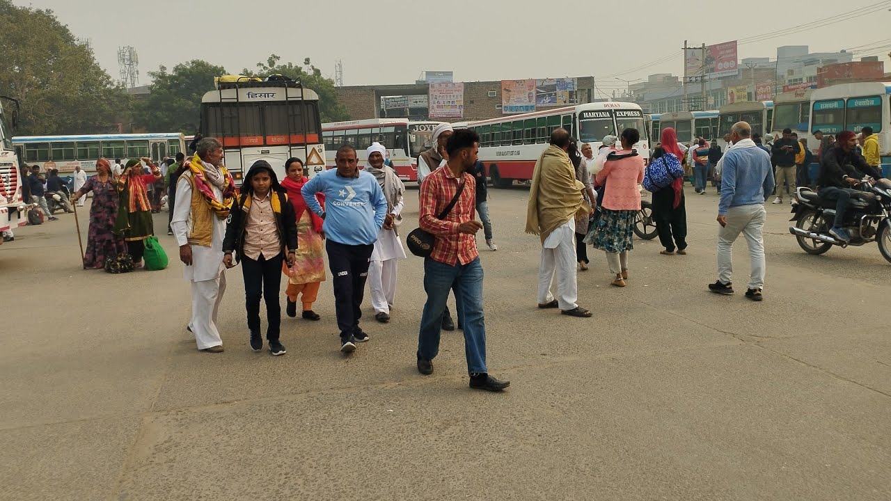 ||Haryana Roadways Strike |All Haryana Depot Strike||Hansi Bus stand ...