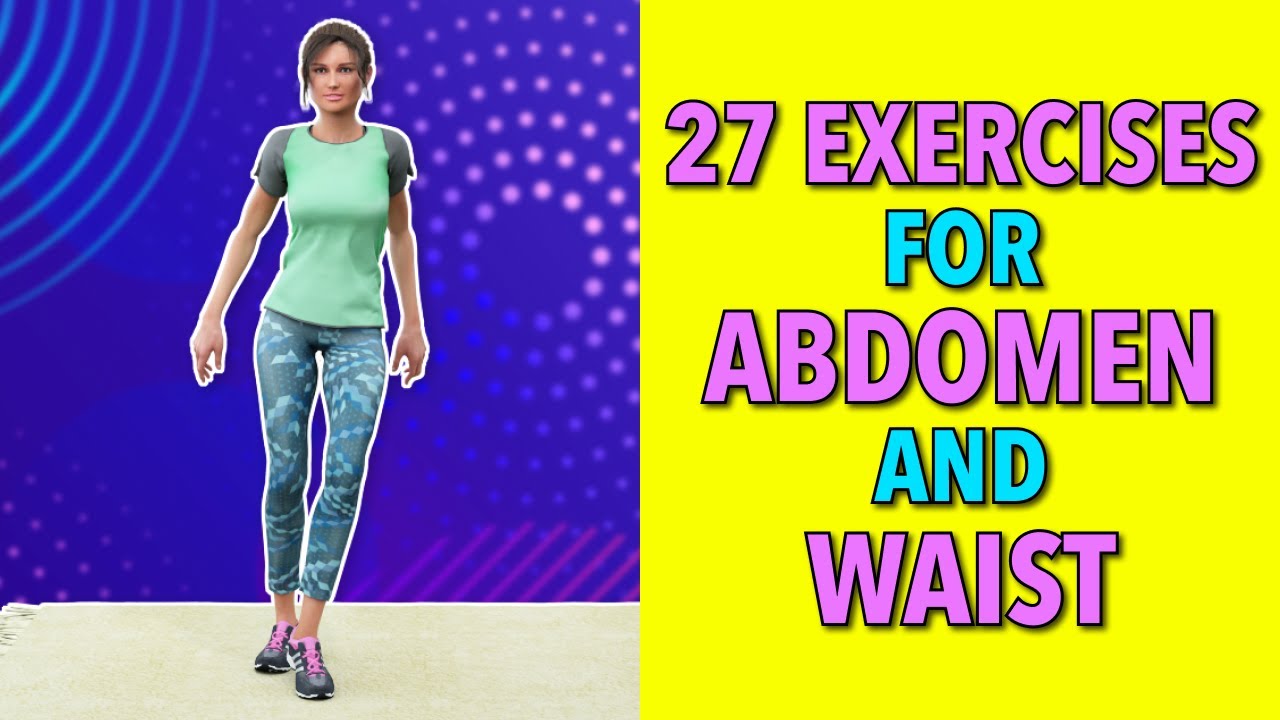 27 Walking Exercises For Abdomen And Waist: At-Home Walks - YouTube