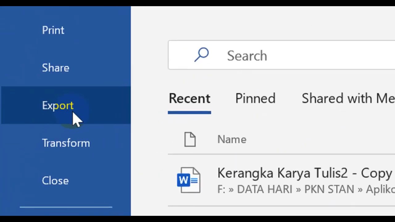 Micrsoft Word : Export to pdf with bookmark heading & Password - YouTube