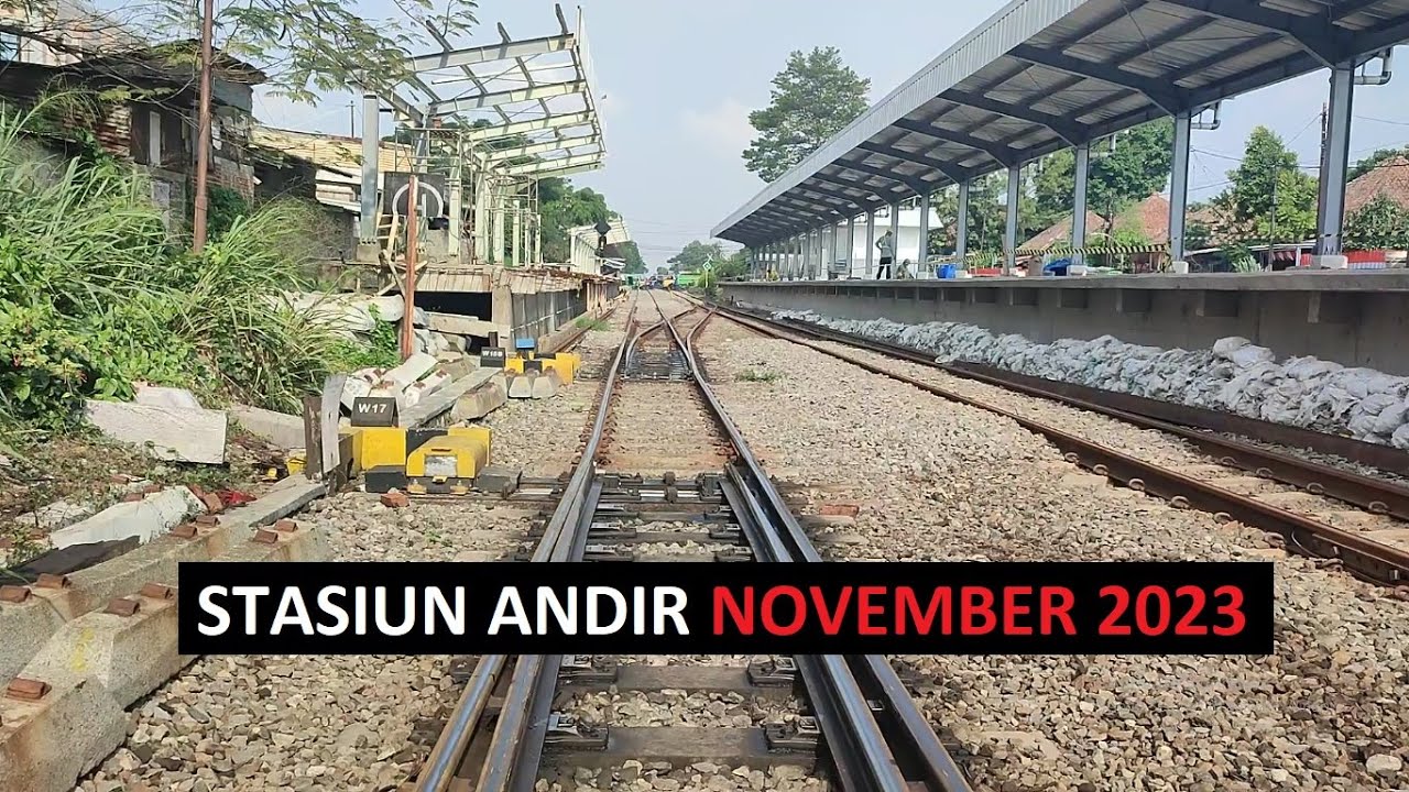 STASIUN ANDIR BARU KOTA BANDUNG‼️ Pemasangan Kanopi Utara Sudah Selesai ...