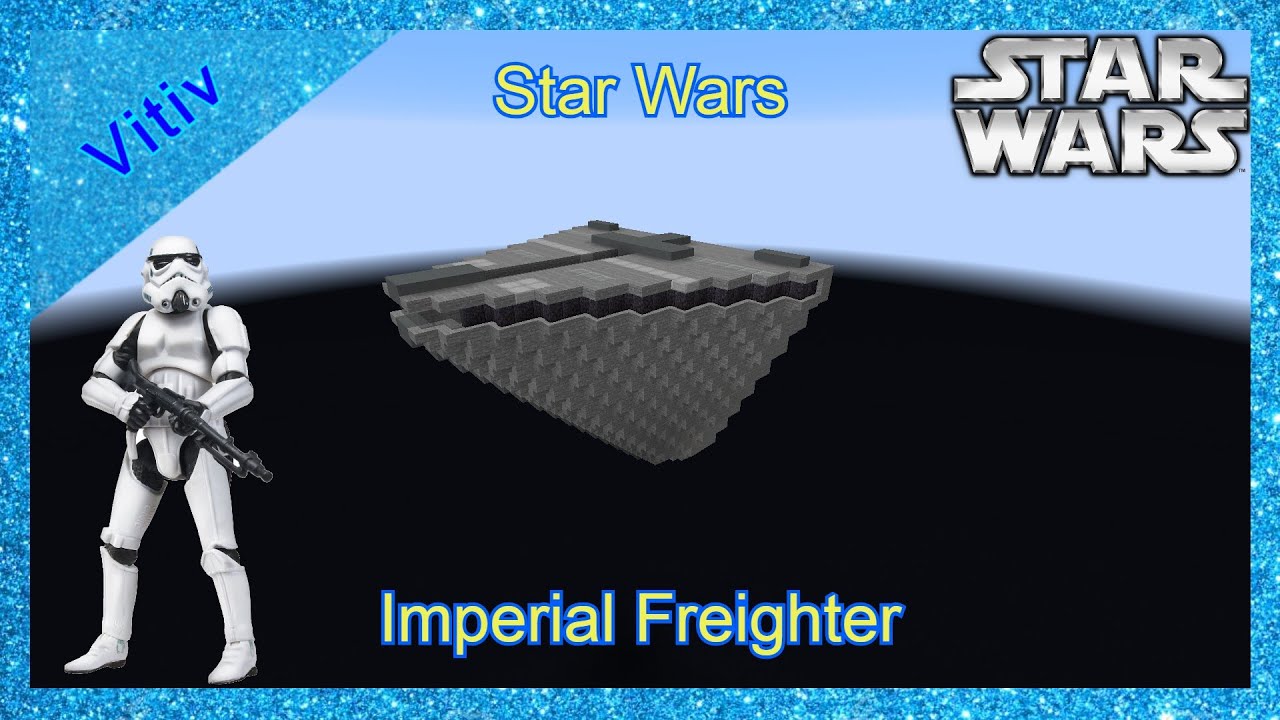 Star Wars 'Imperial' Class Four Container Transport in Minecraft ...
