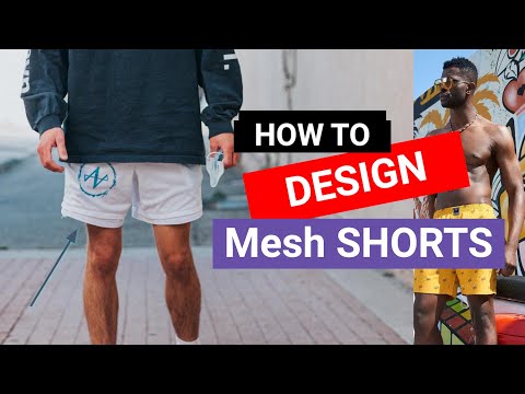 How to Design Mesh Shorts With Procreate & Photoshop - YouTube