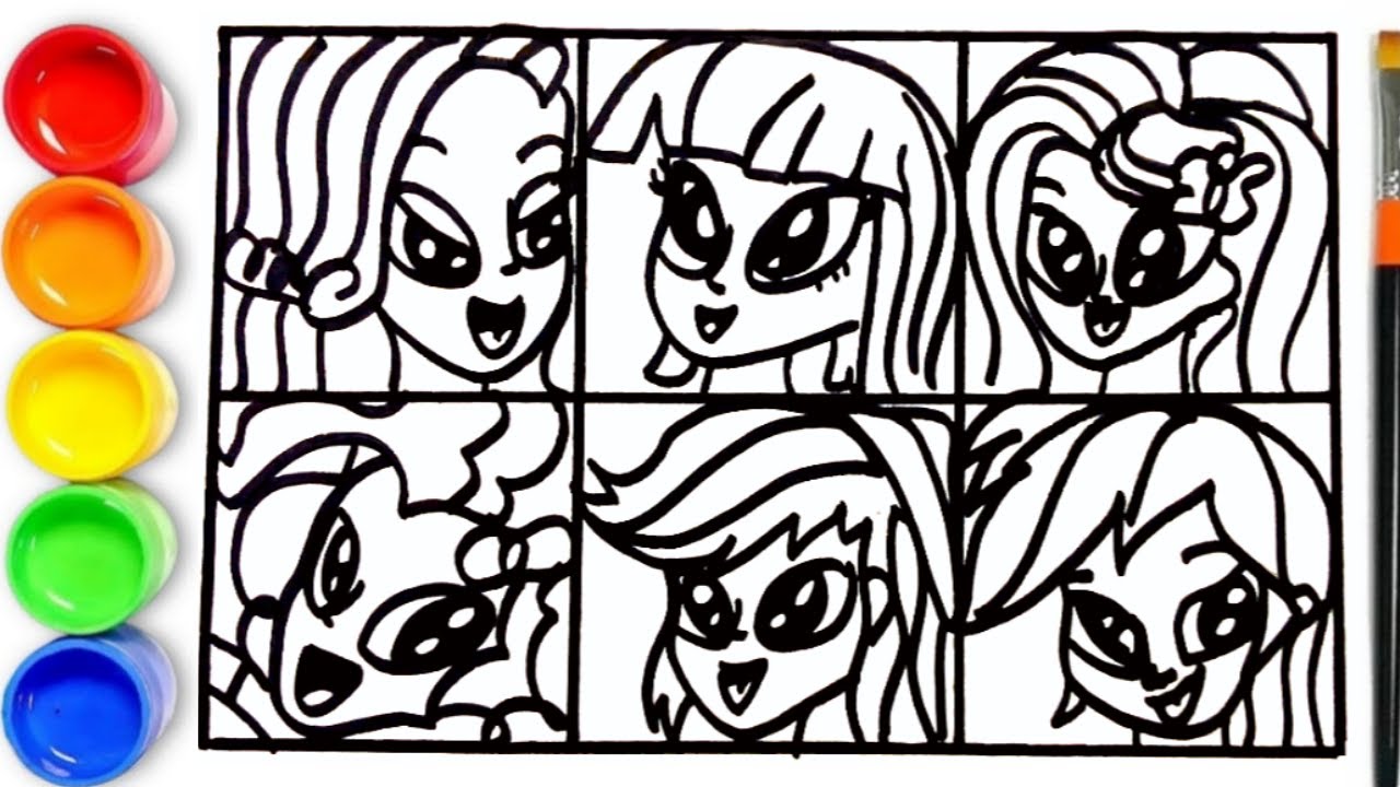 How to draw My Little Pony Equestria Girls | MLP - YouTube