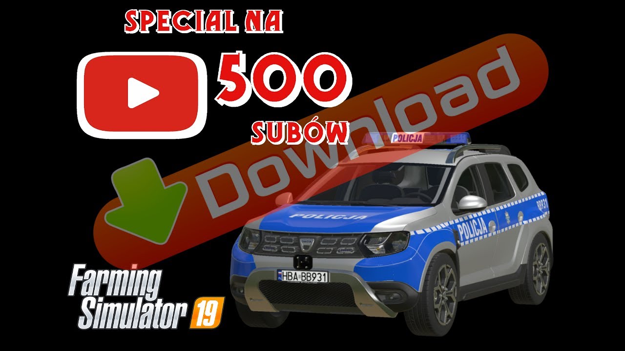 [FS19] [DOWNLOAD] Dacia Duster Policja - YouTube